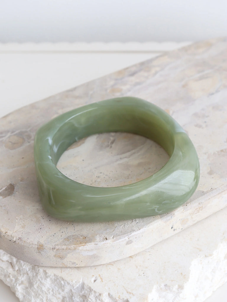 Angular Cuff Bangle - Sage – Lu&Co. Boutique