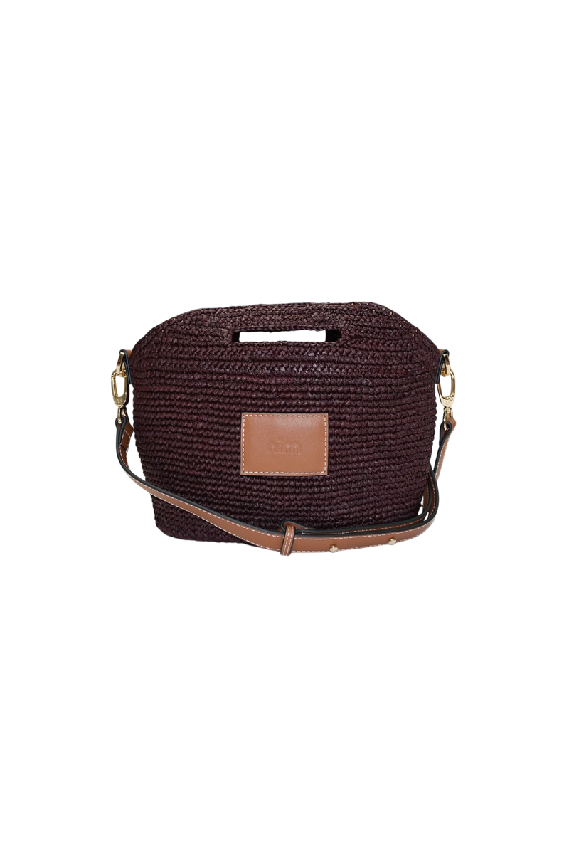 Nim Leather Trimmed Raffia Mini - Cocoa – Lu&Co. Boutique